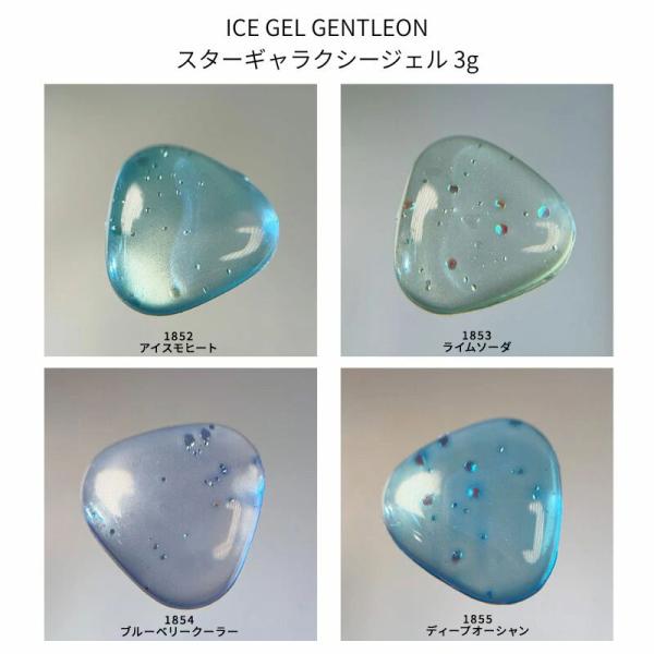 ICE GEL GENTLEON スターギャラクシージェル 3g 【4色よりご選択】 ウォータードロップ 1852-1855 ジェルネイル マグネットネイル ブルー 水滴ホログラム 透明感 ソフトジェル ソークオフ パール グリッター マグ...