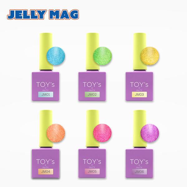 TOY's × INITY ジェリーマグ 7ml 【6色からご選択】 マグネットネイル ネオンカラー トイズバイアイニティ ポップ ジェルネイル かわいい色合い ジェリービーンズのようなはじける色 ブルー グリーン イエロー オレンジ ピン...