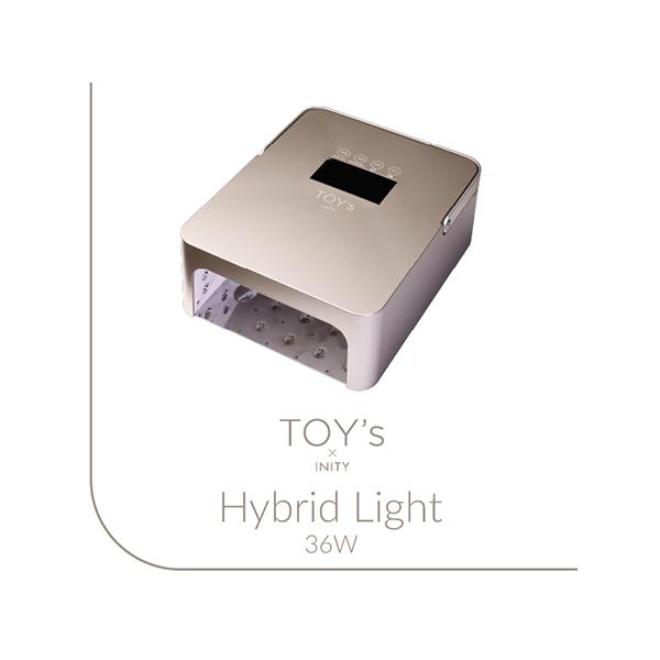 TOY's × INITY ハイブリッドライト ネイルライト コードレス LEDライト UVライト 36w 365nm 405nm 保証期間6カ月 タイマー 自動センサー付 ネイリスト LEDランプ ジェルネイル フットネイル ネイルアート...