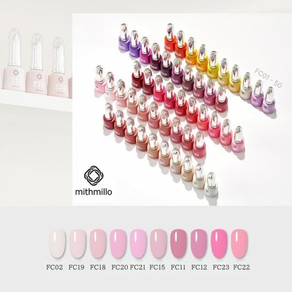 【mith millo 正規代理店】 ミスミロ カラージェル 10g 【10色からご選択】 FC Bシリーズ ベージュ ピンク ミルキーカラー 韓国ネイルブランド mithmillo 拭き取り不要 ノンワイプ ジェルネイル ヘマフリー HE...