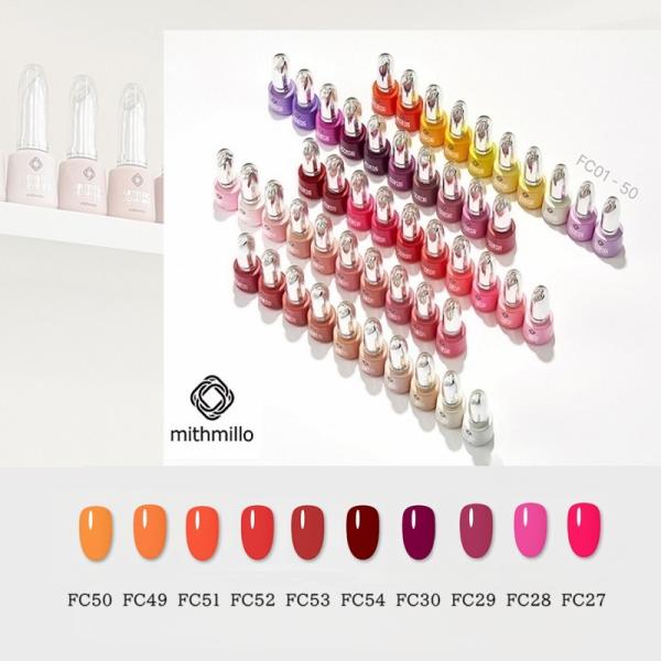 【mith millo 正規代理店】 ミスミロ カラージェル 10g 【10色からご選択】 FC Eシリーズ オレンジ レッド ピンク ビビッドカラー 韓国ネイルブランド mithmillo 拭き取り不要 ノンワイプ ジェルネイル ヘマフリ...