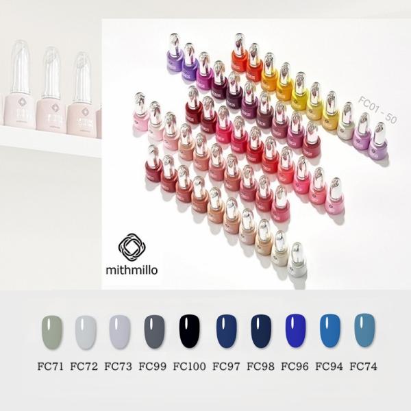 【mith millo 正規代理店】 ミスミロ カラージェル 10g 【10色からご選択】 FC Jシリーズ グレー ブルー ダークカラー 韓国ネイルブランド mithmillo 拭き取り不要 ノンワイプ ジェルネイル ヘマフリー HEMA...