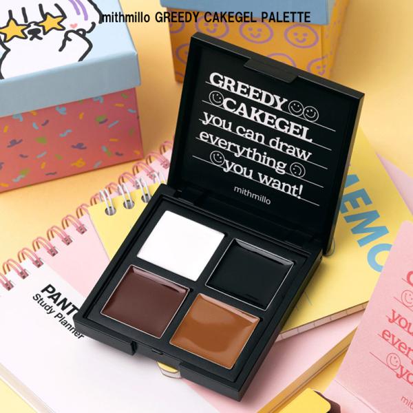 【mith millo 正規代理店】 ミスミロ mith millo GREEDY CAKEGEL PALETTE グリディケーキジェルパレット2.5g×4 カラージェル ジェルネイル ネイルポリッシュ ネイルアート キャラクターアート ラ...