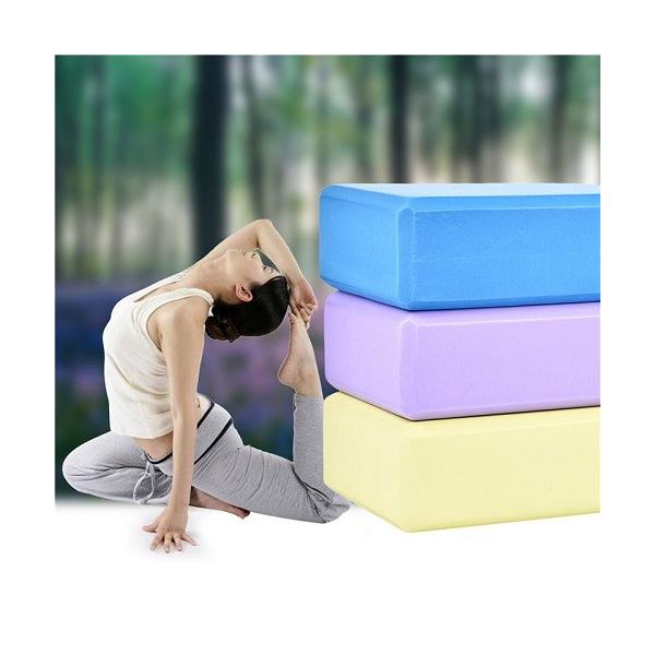 ヨガ ブロック ストレッチ エクササイズ フィットネス EVA フォーム スポーツ 1個 新品 送料無料