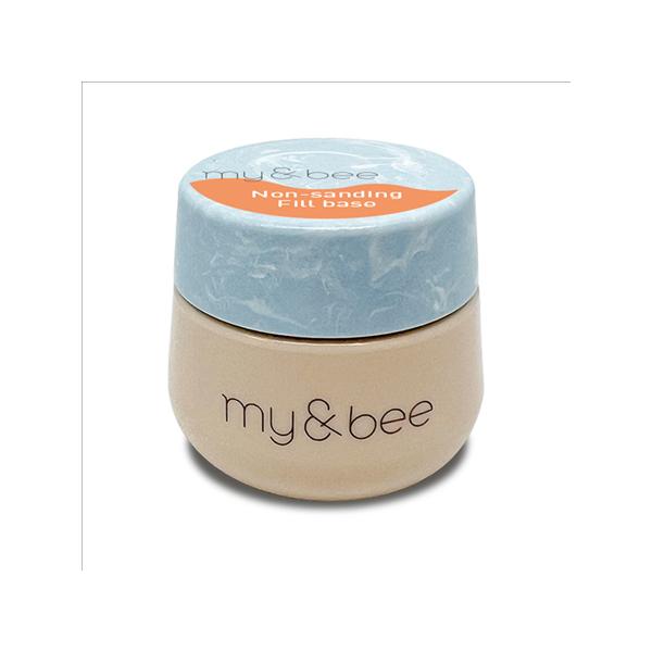 マイビー my&amp;bee ノンサンディングフィルベース 7g ノンサンディング 高密着 ベースジェル フィルイン 薄塗り ジェルネイル ベースコート セルフネイル コンテナ ネイルサロン ネイリスト 密着 Cカーブ 新品 送料無料