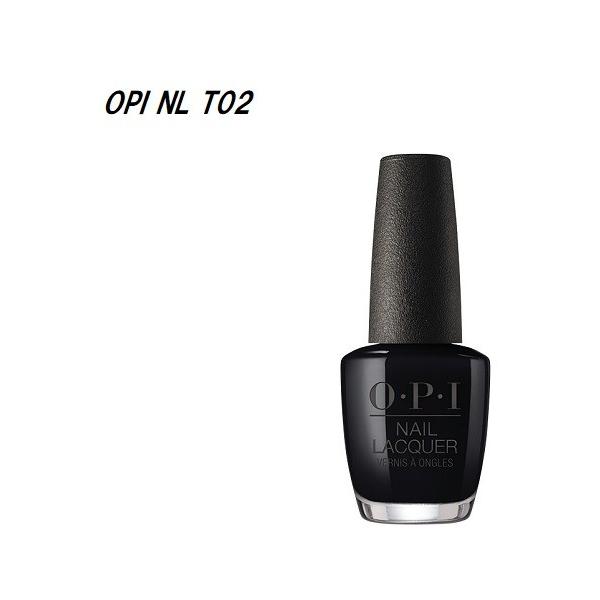 OPI ネイルカラー NL T02 15ml Black Onyx マニキュア ネイリスト セルフネイル ネイルポリッシュ ネイルラッカー ネイルグッズ ネイル ブラック 黒 新品 送料無料