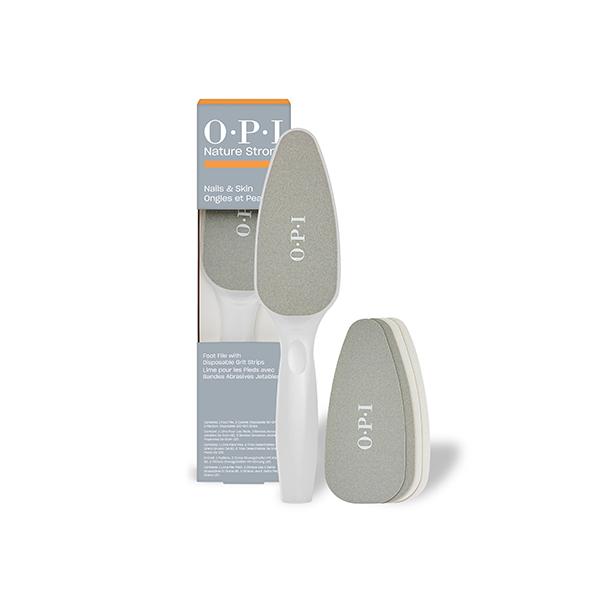 OPI ネイチャーストロング ディスポーザブル フットファイル 80グリット 120グリット 両面タイプ 清潔 ヤスリ レフィル交換可能 消毒可能 足裏 角質ケア フットケア 角質除去 硬くなった角質をケア かかとのお手入れに ケア用品 オ...