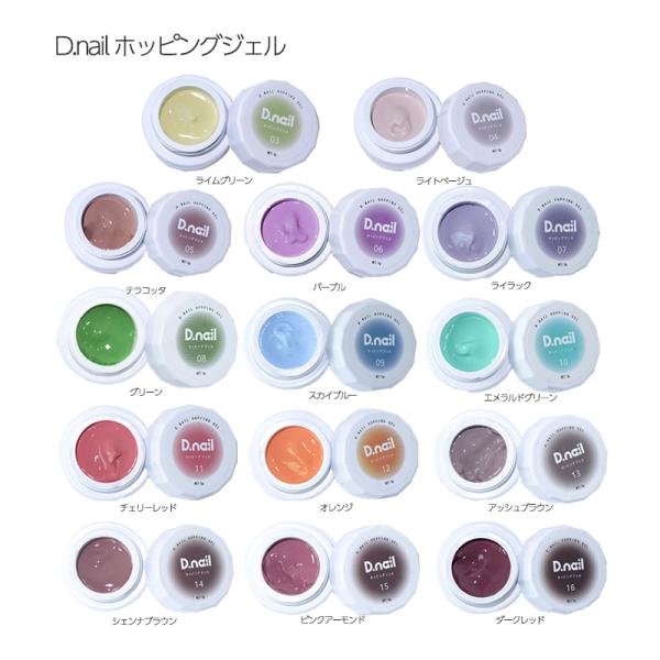 ディーネイル D.nail ホッピングジェル 3g 【14種からご選択】 グラデーション チークネイル マット ジェルネイル ネイルアート ネイルデザイン 簡単 セルフネイル カラージェル セルフネイル ネイルグッズ ネイル用品 ネイリスト...