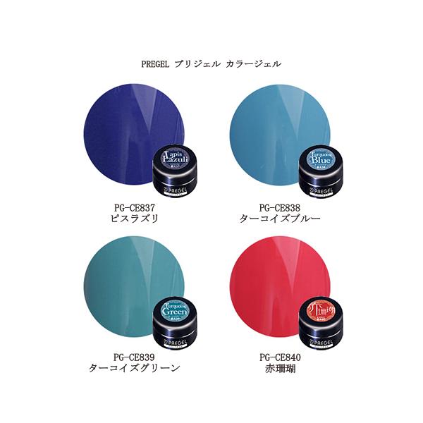 プリジェル カラージェル PG-CE837 PG-CE838 PG-CE839 PG-CE840 ナチュラルストーンシリーズ マット 3g ネイルカラー ネイリスト セルフネイル ジェルネイル ジェルカラー ソフトジェルタイプ ソークオフタ...