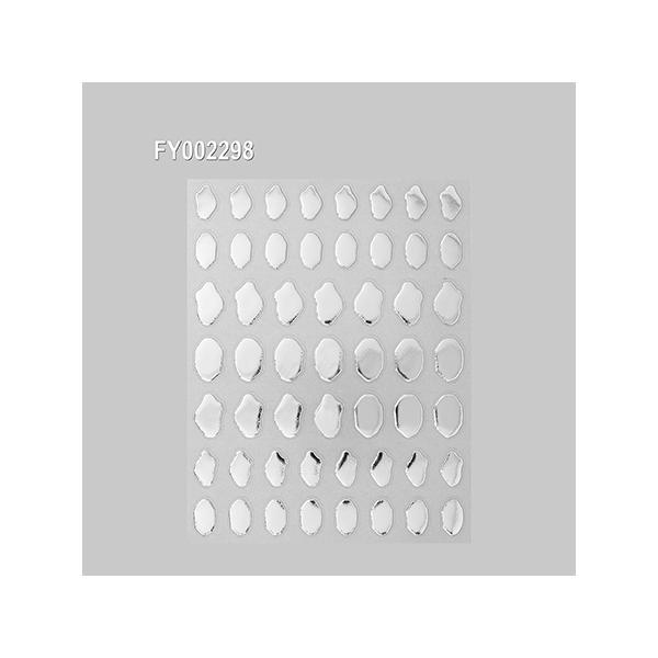 ソーネイル SONAIL×chiro lil'MiRROR sticker FY002298 ネイルシール シルバー リルミラーステッカー ミラーシール 鏡面 おしゃれ デコネイル ネイルパーツ デコレーション ネイルアート ネイルデザイン...