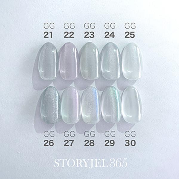 STORY JEL365 カラージェル 4g 【10色からご選択】 GG21-GG30 マグネットネイル マグネットジェル 磁石 日本製 パール グリッター ソフトジェル ソークオフ ジェルネイル セルフ ホワイト ピンク ベージュ ブルー...