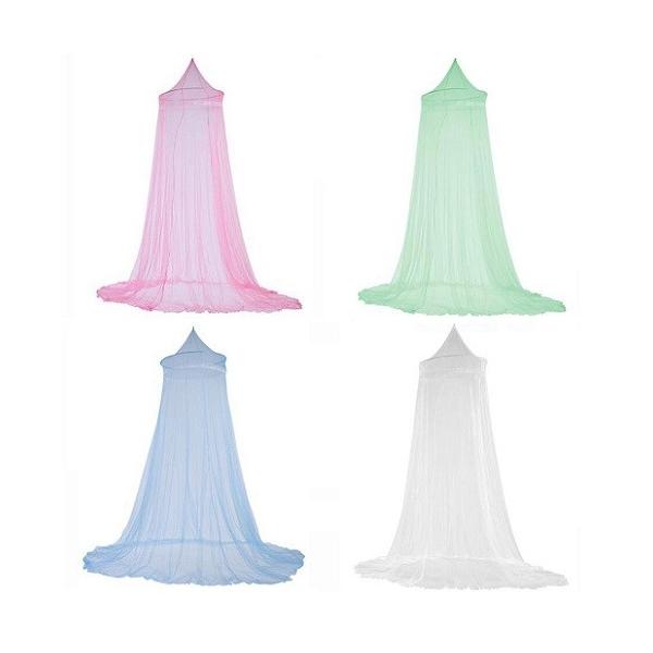 モスキートネット エレガント プリンセスラウンドドーム メッシュタイプ カラー選択可能 蚊帳 寝具 4色 お色選び 安眠 快適 虫除け 通気性 【送料無料】 新品