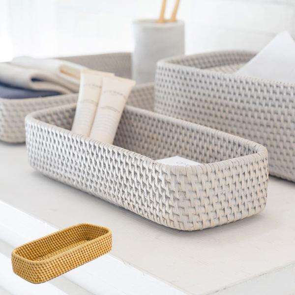 ■サイズ(cm)外寸：約 W 25.5 × D 10 × H 5内寸：約 W 24 × D 9 × H 4※多少サイズは前後します。■重量：約 0.2 kg■素材：ラタン■生産国：インドネシア■ご注意※ハンドメイドのためサイズ・形が写真と異...