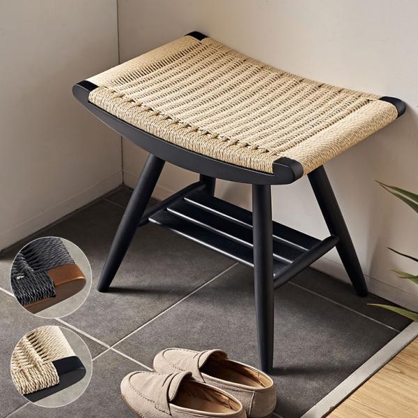 ■サイズ(cm)約 W 52 × D 35 × H 45 （座面中央部分：H43）※多少サイズは前後します。■重量約 3.85kg■素材ペーパーコード、ラバーウッド■生産国中国■付属品脚裏用予備フェルト■備考/お手入れ・完成品・隙間に入った...