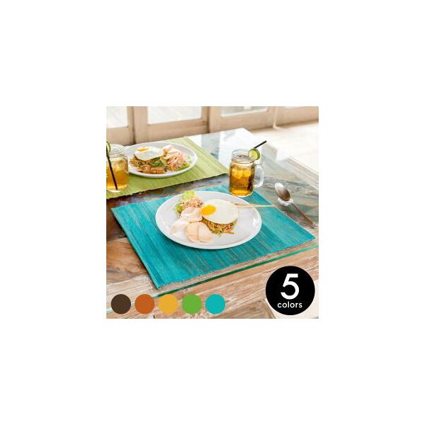 ランチョンマット おしゃれなアジアンランチョンマットとってもポップでカラフルなランチョンマットです。普段のお食事時間がとても明るくなりそう♪色は全部で４色あるので、その日の気分やお料理で色を変えても雰囲気がでていいですね★■サイズ(cm)約...