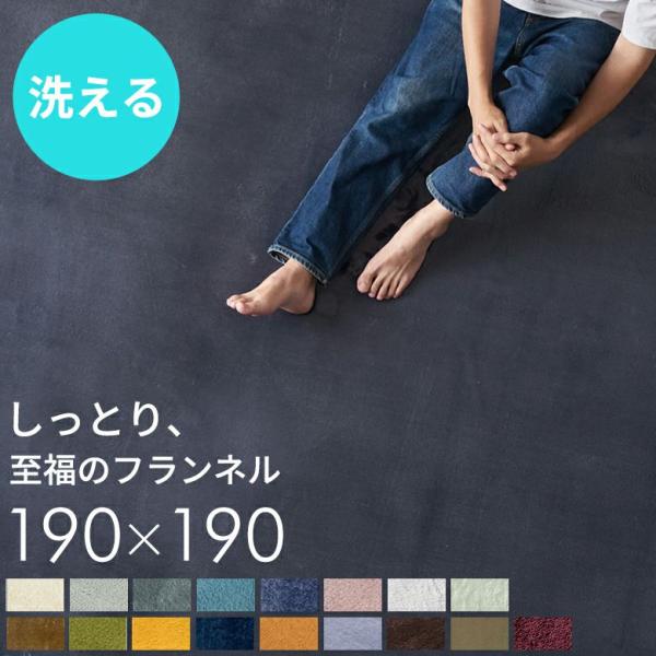 ■サイズ(cm)約 W 190 × D 190厚み：約1.2cm(パイル高さ含む)※多少サイズは前後します。■重量約 2kg■素材＜表面＞ポリエステル100%＜中材＞ウレタンフォーム＜裏面＞不織布（滑りにくい加工）■生産国中国■梱包状態折り...