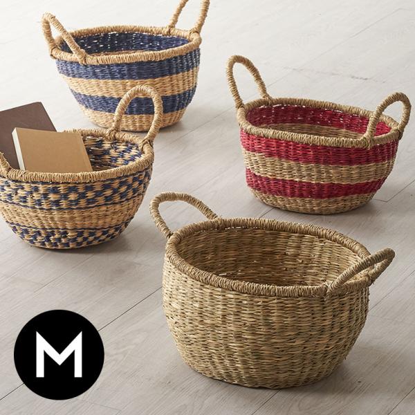 ■サイズ(cm)【Mサイズ】直径：約 26〜29(内寸：約 24〜26)高さ：約 14〜16（ハンドル部分：＋約 8~9）※ゆがみなどによって上記サイズよりも多少異なる場合がございます。■重量約 0.3 kg※ゆがみなどによって上記重量より...