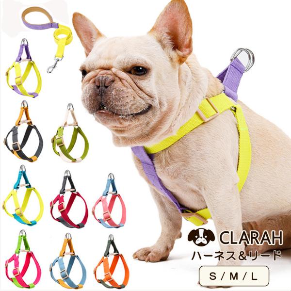●ITEM：ハーネス リード 犬 カラフル ハーネスリード セット 胴輪 犬用 ドッグ 小型犬 中型犬 大型犬 さんぽ 散歩 ネコポス送料無料●COL：A/B/C/D/E/F/G/H/I※お客様の使用されるパソコンモニター設定により実際のカ...