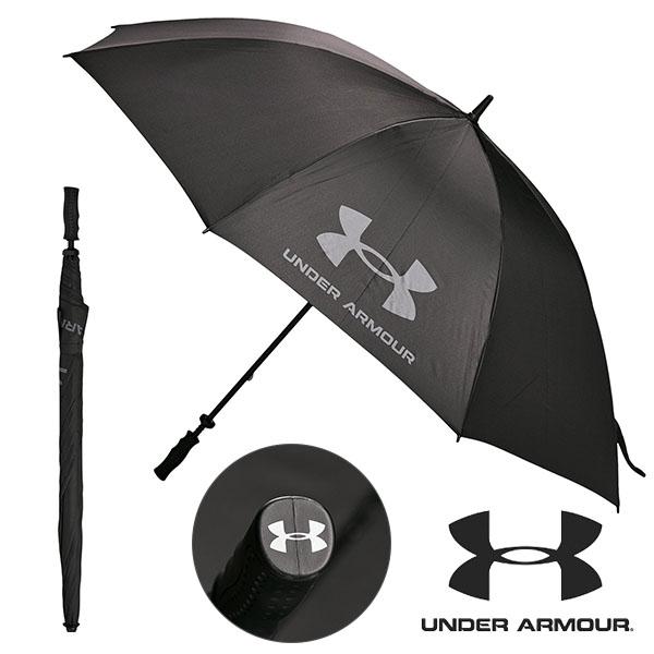 アンダーアーマー UNDER ARMOUR UAゴルフ シングルキャノピー アンブレラ手にフィットして快適で持ちやすく、滑り防止構造、グリップエンドにUAロゴが入った傘です。【カラー】001-BLK/SRF【サイズ】全長108cm、対角径1...