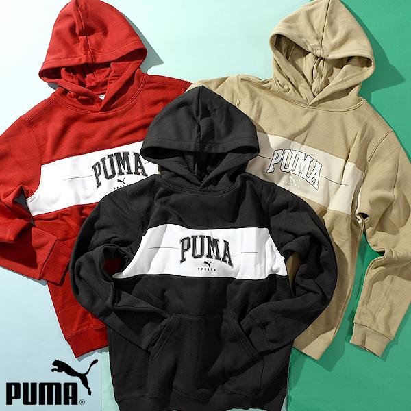 PUMA(プーマ) PUMA SQUAD フーディー FL B になります。キッズ・ジュニア・子どもスポーツシーンや通学や普段着など幅広く活躍します。ジャージ トレーナー スエット■本体:コットン66% ポリエステル34%■リブ:コットン9...