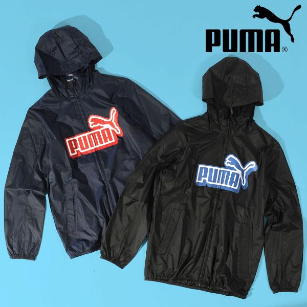 PUMA(プーマ) ESS GRAPHICS ウィンドブレーカー になります。キッズ・ジュニア・子ども・男の子・女子・男児・女児・ボーイズ・ガールズジャージ ビッグロゴ アウター ジャンパー 防寒