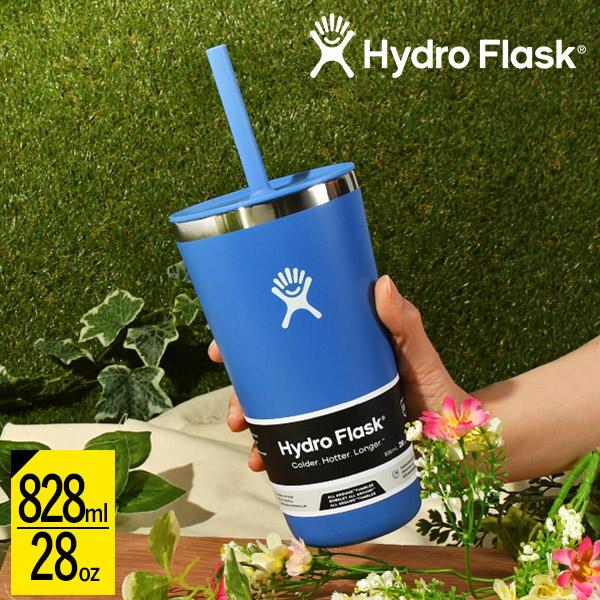 Hydro Flask(ハイドロフラスク) 890174 28 oz All Around Tumbler With Straw Lid (28オンス オールアラウンド タンブラー ウィズ ストロー リド) 【日本正規品】柔らかな飲み心地が...