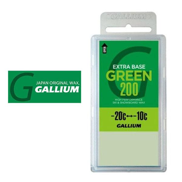 GALLIUM(ガリウム) エクストラ ベース ワックス グリーン SW2077滑走面のケバ取りや、HYBRID HF・滑走シリーズのベースワックスとして使用。低温時の深雪・乾雪