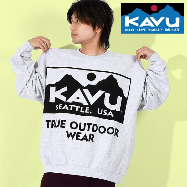 KAVU カブー メンズ ビッグロゴ スウェットは、ビッグロゴをプリントしたスウェットです。着心地の良いスウェットにシンプルに大きくロゴをプリントしています。オーバーサイズで着てほしい、このスウェットはワンサイズ。どなたでも気軽に大きなロゴ...