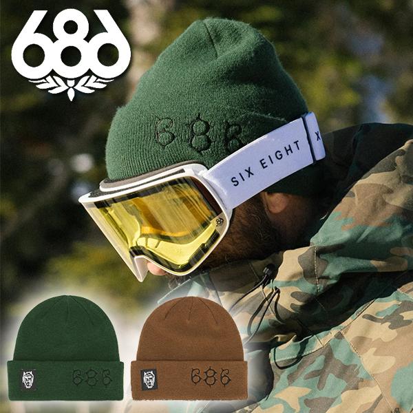 686 SIX EIGHT SIX(シックスエイトシックス) COOPER BEANIEAutumn Headwearの仲間たちがデザインと製造を手がけた新しいビーニーコレクション。特徴・100%アクリルニット・フロントロゴ刺繍・フロント織...