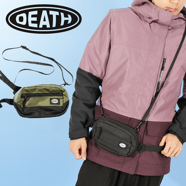 DEATH LABEL(デスレーベル）ウエストポーチ型パスケーススキーやスノーボードのリフトチケットを入れておくのにも最適です。W20×H12×D5