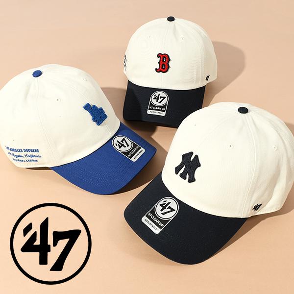 【※こちらの商品は「ネコポス発送」になりますので同梱や複数購入は出来ませんのでご了承の上ご検討ください。】47 フォーティーセブン CLEAN UP クリーンナップ CONTEMPORARY BASICSキャップ CAP 帽子 MLB メン...