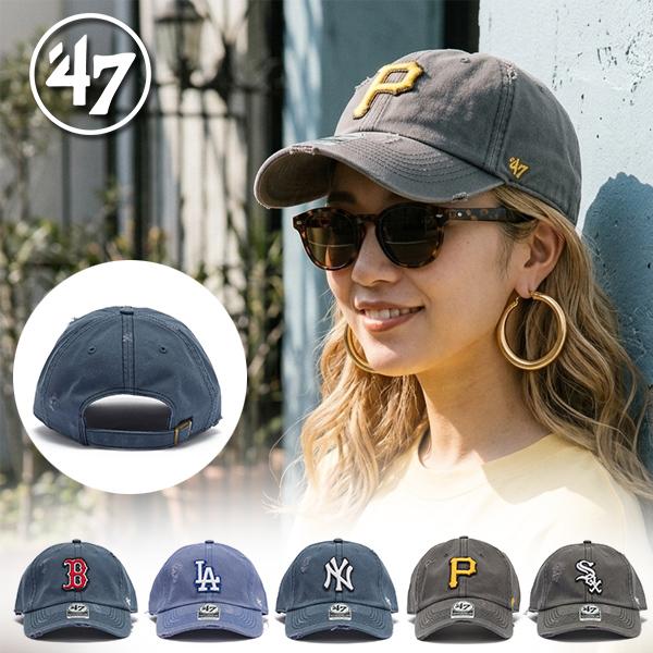 【※こちらの商品は「ネコポス発送」になりますので同梱や複数購入は出来ませんのでご了承の上ご検討ください。】47 フォーティーセブン CLEAN UP クリーンナップ　CLEAN UP WELL-WORNMLB メジャーリーグ キャップ CA...