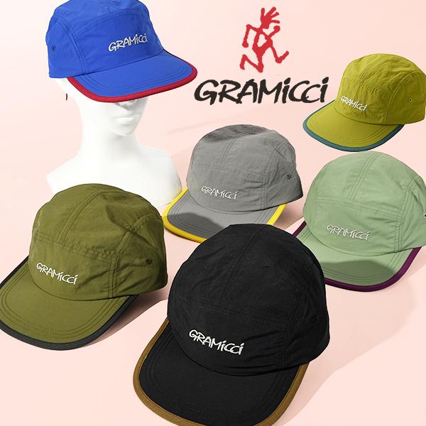 グラミチ GRAMICCI NYLON  CAP 男女兼用・ユニセックスドライタッチと製品洗いを施したようなワッシャー感が特徴の、GRAMICCI DURABLE NYLONを使用したキャップです。5パネルのジェットキャップタイプで、アジャ...