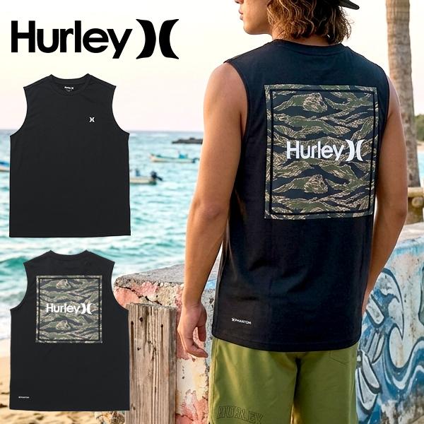 Hurley（ハーレー） RASH TANK 紳士・男性用ラッシュタンク。ノースリーブタイプのロゴ入りラッシュガード。ストレッチ性が高く、軽量のスムース素材を使用紫外線を95％以上カットするUPF50+を搭載し、強い日差しから肌を守る軽く、...