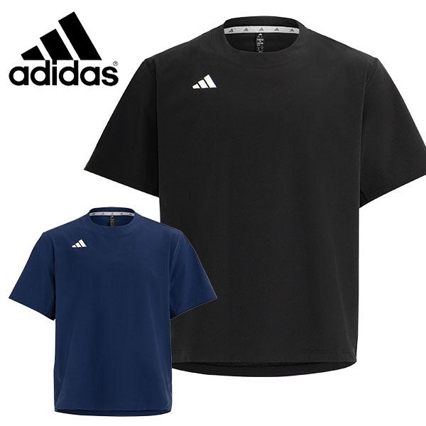 adidas (アディダス) アディゼロ ダグアウト S/S ウインドブレーカー になります。メンズ・男性・紳士快適な着心地のウーブンファブリック製ルーズフィットトップス。フィールド外での快適さとスタイルを求めるベースボールアスリートやファ...