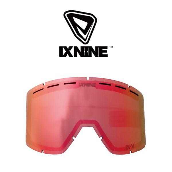 IX NINE(アイエックスナイン) IX-V アイエックスファイブ スノー ゴーグルIX-V LENS Pink MetalizedIX-Vの交換レンズ。Pink Metalized 可視透過率: 27%-36%