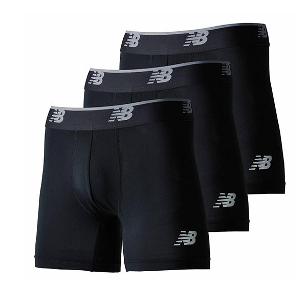 New Balance (ニューバランス) メッシュボクサーパンツ 5インチ 前閉じ 3PACK 紳士・男性用【日本正規代理店品】優れたストレッチ性とフィット性で、日常使いからスポーツシーンまでマルチにカバーするアンダーウエア。吸汗速乾性あ...
