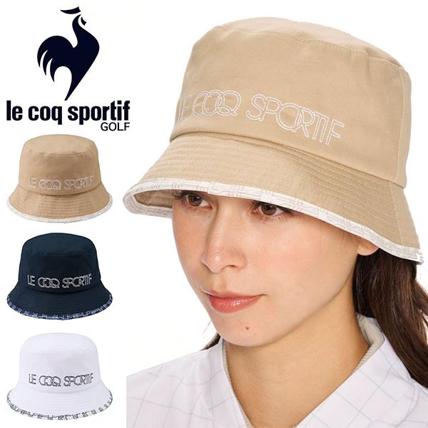 ルコック ゴルフ le coq sportif GOLF バケットハット LG5SCP71Lキャップ 帽子 ハット レディース 女性 婦人庇の部分にシーズンモチーフのモノグラム柄を取り入れたバケットハット。シンプルな中にも少し女性らしさを加...