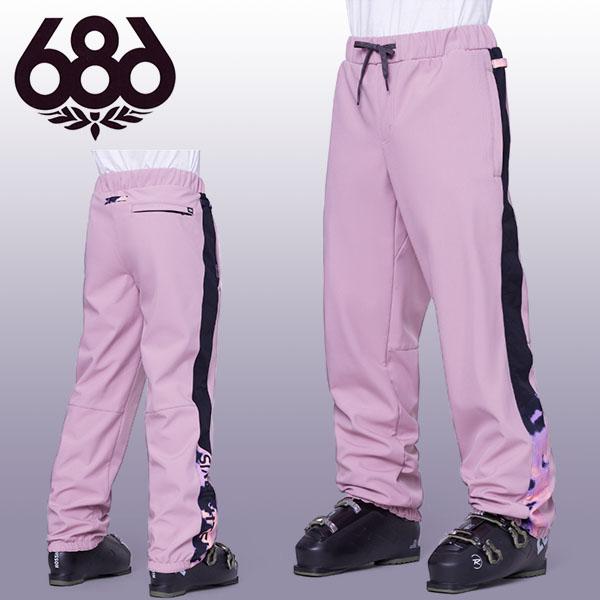 686 SIX EIGHT SIX(シックスエイトシックス) WATERPROOF TRACK PANT柔らかく伸縮性のある素材を使用したジョガーパンツデザインのソフトシェルパンツです。10K/10Kの耐水性と透湿性があり、内側はフリース起...