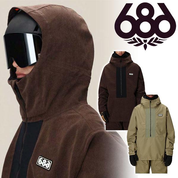 686 SIX EIGHT SIX(シックスエイトシックス) Ghost 2.5L Anorak M3WN136・パンツジャケットコネクト&amp;#8482;システム・グリッドカラー：2.5層infiDRY&amp;#174; 10Kポリ...