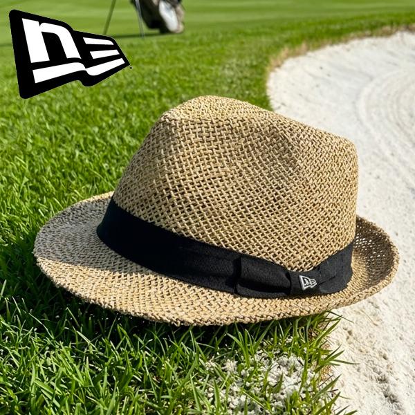 NEW ERA ニューエラ GF TRILBY SC SEAGRASSゴルフ ストローハット 麦わら帽子 HAT キャップ 帽子 メンズ 男性天然草木素材を使用した、ナチュラルな風合いが魅力のサマーハットコレクション。・通気性に優れた素材感...