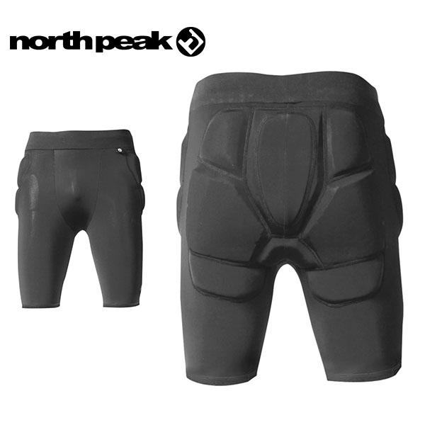 north peak(ノースピーク) ヒッププロテクター スノーボード スキー ショートタイプ ユニセックス 【最大レイヤー数3層】 BK NP-1196 ・尾てい骨部分はPE+EVA＋NBRの3層構造・フィット感とプロテクションを両立・パ...