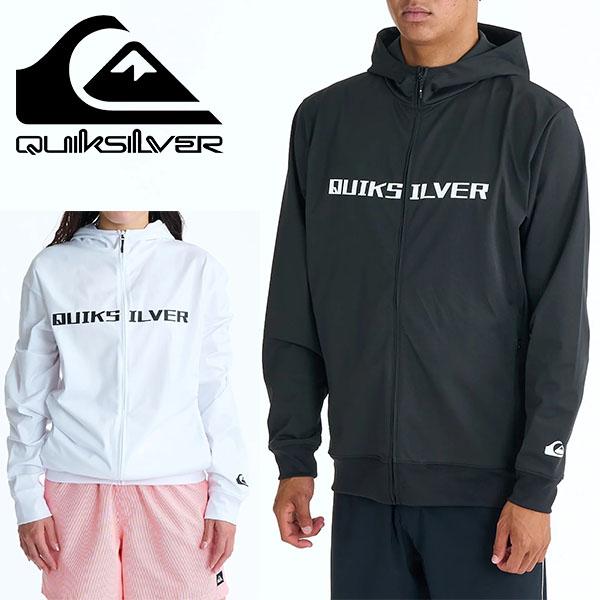 QUIKSILVER（クイックシルバー） DOUBLE SIDED QSMW ZIP HOODIE QLY261010 紳士・男性用■DESIGN・ハイネック仕様のジップフーディ長袖ラッシュガード。・フロントとバックにQUIKSILVERロ...