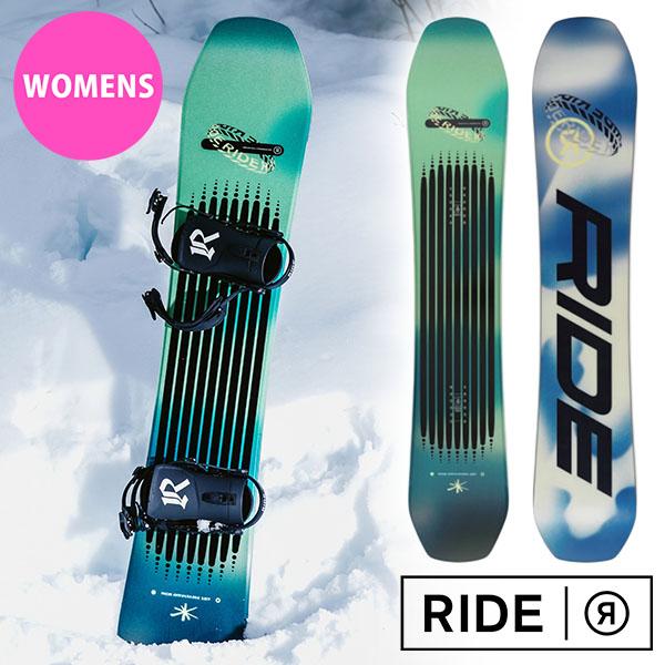 RIDE（ライド） スノーボード 婦人 板全く新しいMODERATORはこれ1本で何でもこなせるユニセックスモデル。ミディアムフレックス（人によってはモデレートとも言う）のTapered Directional Extra Camber 形...