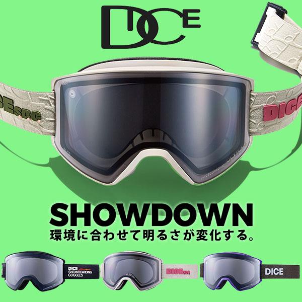 DICE(ダイス) 【商品名】 SHOWDOWN ショーダウン SD54570新しくも変わらないスタンダード30年以上前に手作業で生み出されたゴーグルの抜群のフィット感を現代の解釈で再構築することに成功。当時の職人のクラフトマンシップと現在...