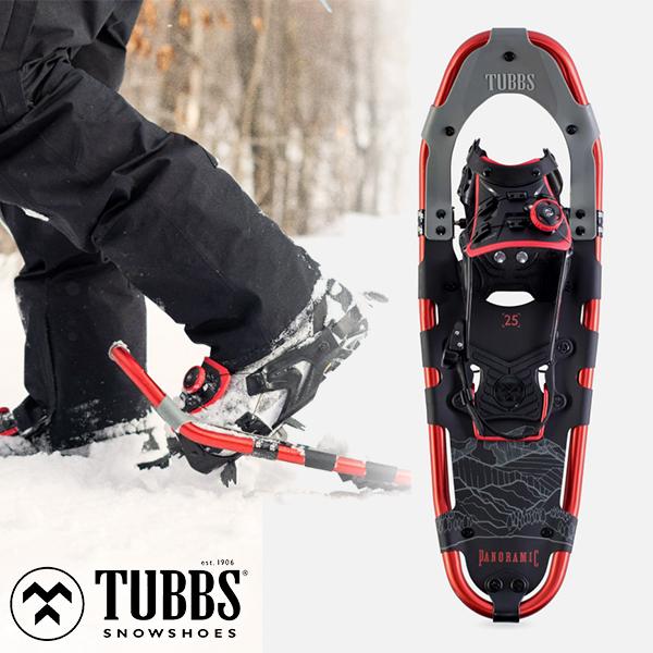 タブス TUBBS スノーシューパノラミックはすぐにスノーシューイングコミュニティの人気者になりました。デイハイクカテゴリーのトップに位置するこのスノーシューは、あらゆる地形や雪のコンディションに対応する、使い勝手の良い万能スノーシューです...