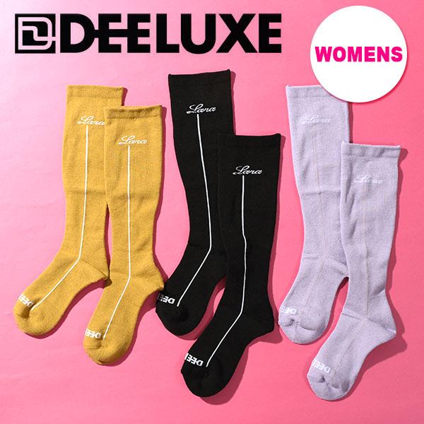 ディーラックス（DEELUXE）THERMO SOCKS LADY +女性に優しいスノーボードソックス発熱素材で暖かい/段階着圧構造人気のサーモソックスに女性専用ラインが登場。丈の長さや細さなど、女性の足のラインにフィットするよう設計されて...