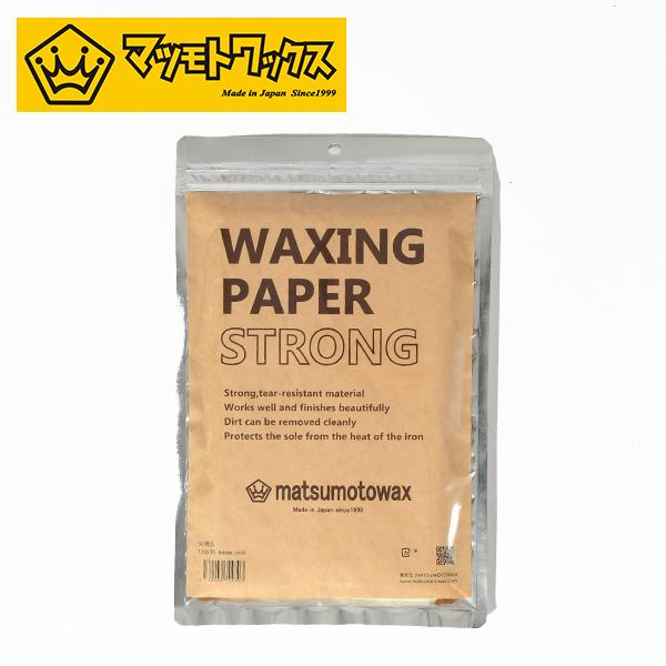 MATSUMOTOWAX(マツモトワックス)ワクシングペーパーホットワクシングの際に、ムラなく綺麗に作業が出来るマストアイテム！滑走面をアイロンの熱から保護する役割もあります滑走後のホットワクシングで、汚れを綺麗に吸い取ってくれます破れにく...