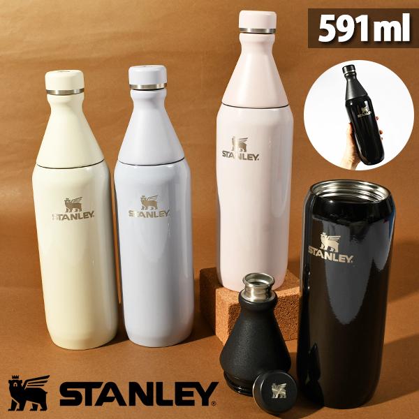 STANLEY (スタンレー) オールデイスリムボトル 20oz（約0.6L）　 591ml 10-12069使い捨てプラスチックは不要！象徴的な形状のスリムなデザインで、持ち運びも楽々。ボトルのつばを数回ひねるだけでしっかりと閉まり、いつ...