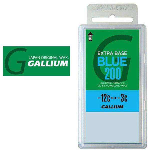 GALLIUM(ガリウム) エクストラ ベース ワックス ブルー SW2078シーズン前のベースワックスやHYBRID HF・滑走シリーズのベースワックスとして使用。200g全雪質対応　-12℃⇔-3℃
